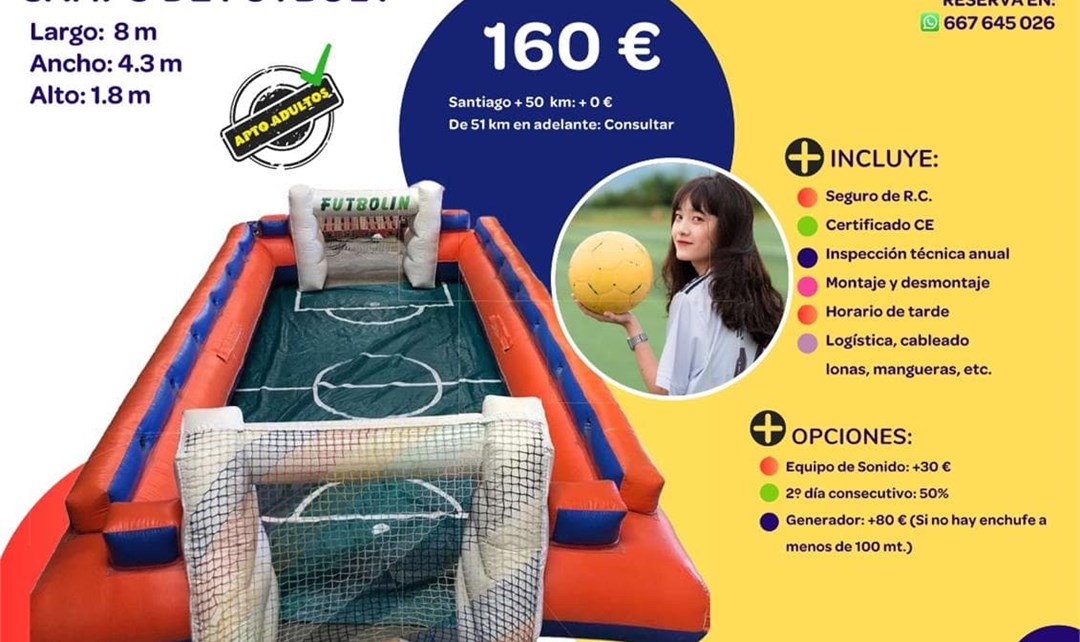 HINCHABLES DEPORTIVOS | Alquiler de Hinchables Tikolandia en Galicia